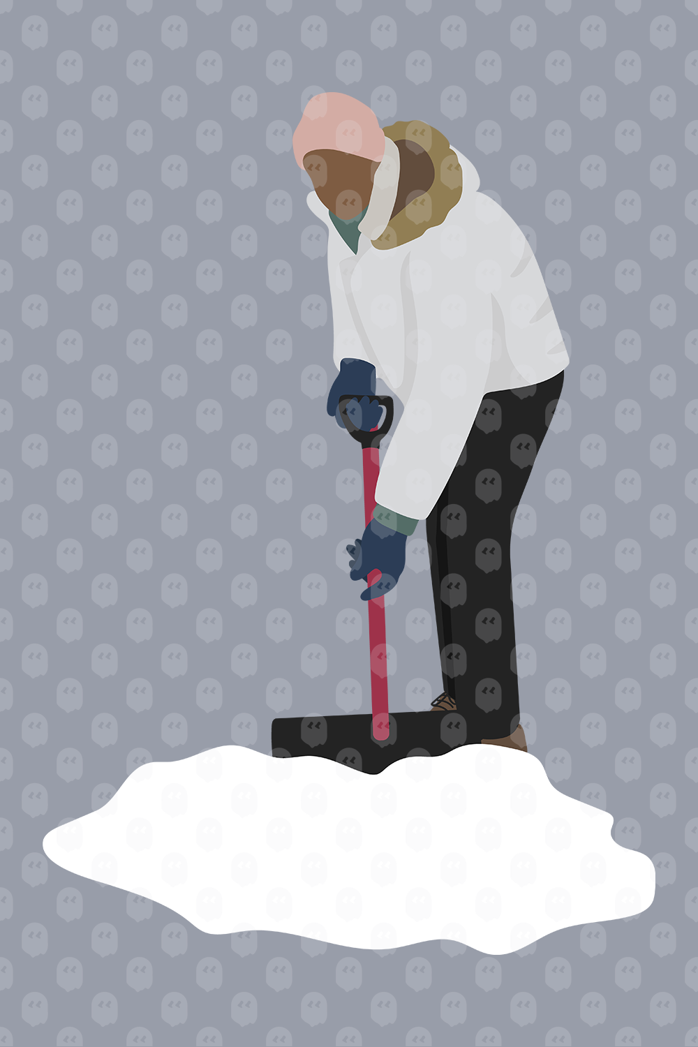 People Shoveling Snow Clip Art