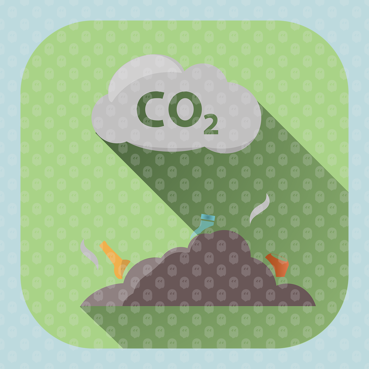 Archade Carbon Dioxide Icon Vector Drawings
