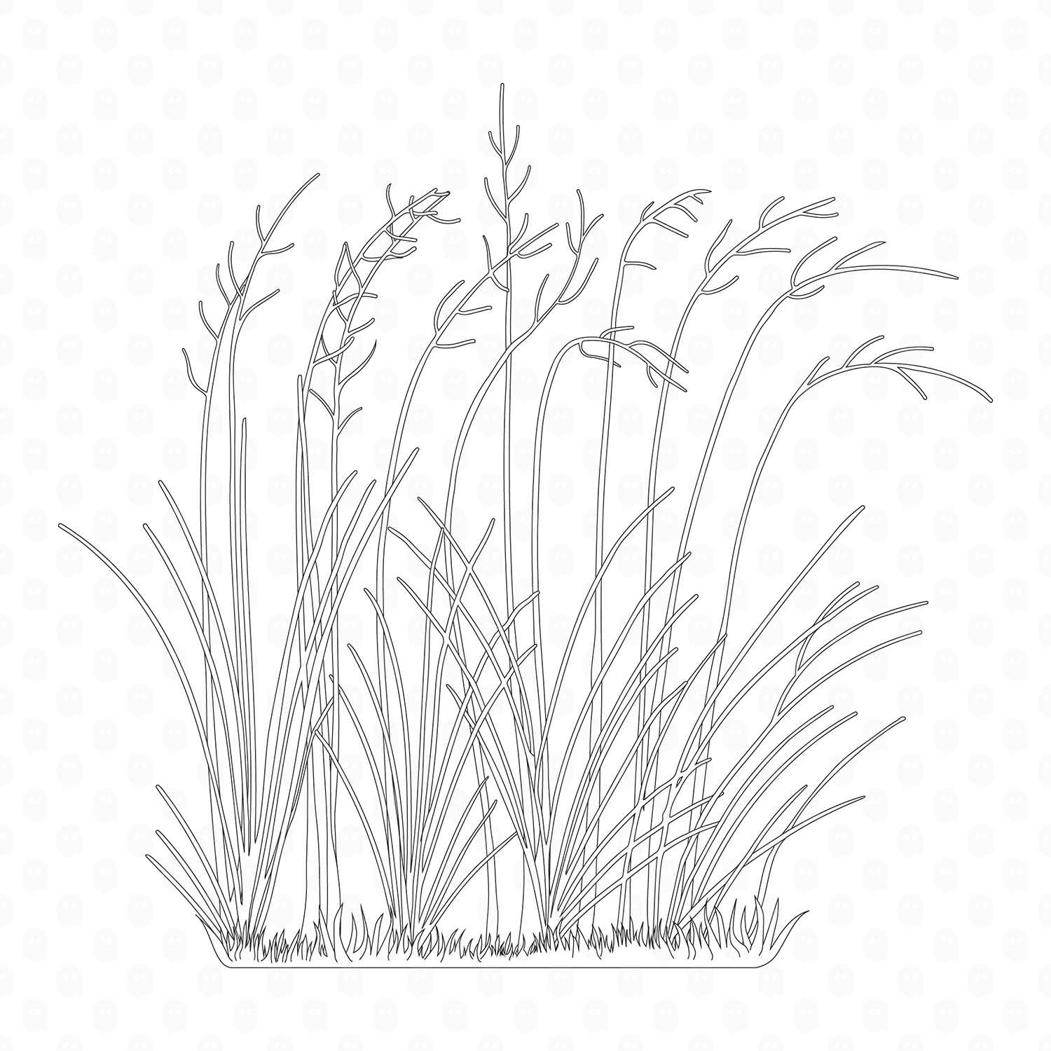 Archade | Cad Grass Plant Vector Drawings