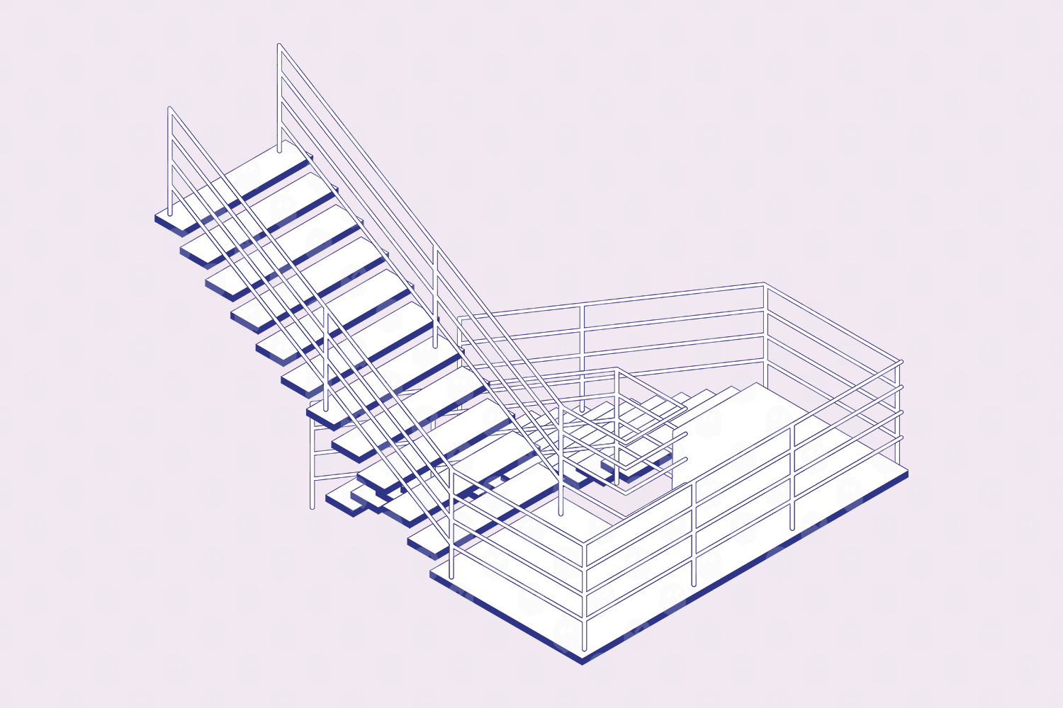 Archade | Axonometric Staircase Vector Drawings